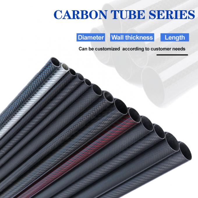 3/4" X 7/8" Ultra High Modulus Carbon Fiber Tube ความแข็งแรงสูง อ่อนโยน ...